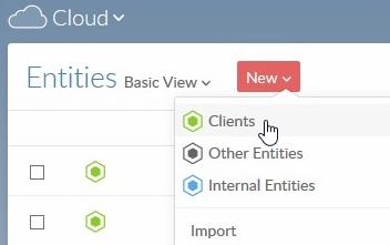 How to create a new client/entity on Caseware Cloud