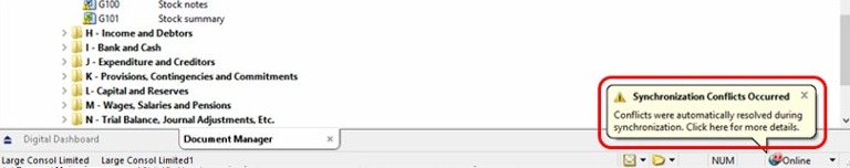 How do I resolve synchronisation conflicts on my SmartSync file?
