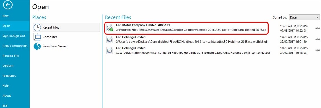 How do I access my SmartSync file?