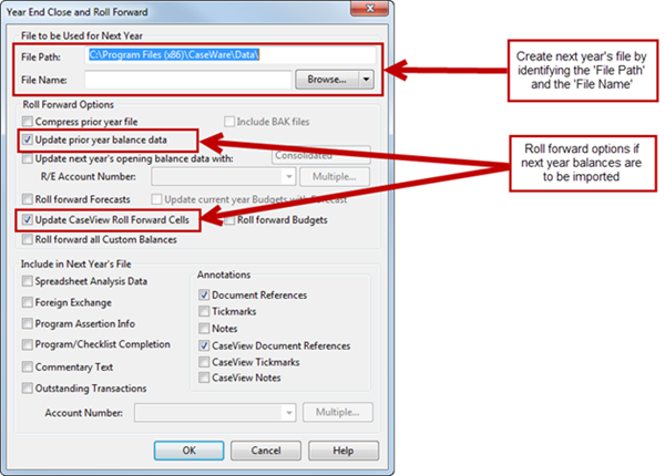 How to Roll Forward an Engagement File