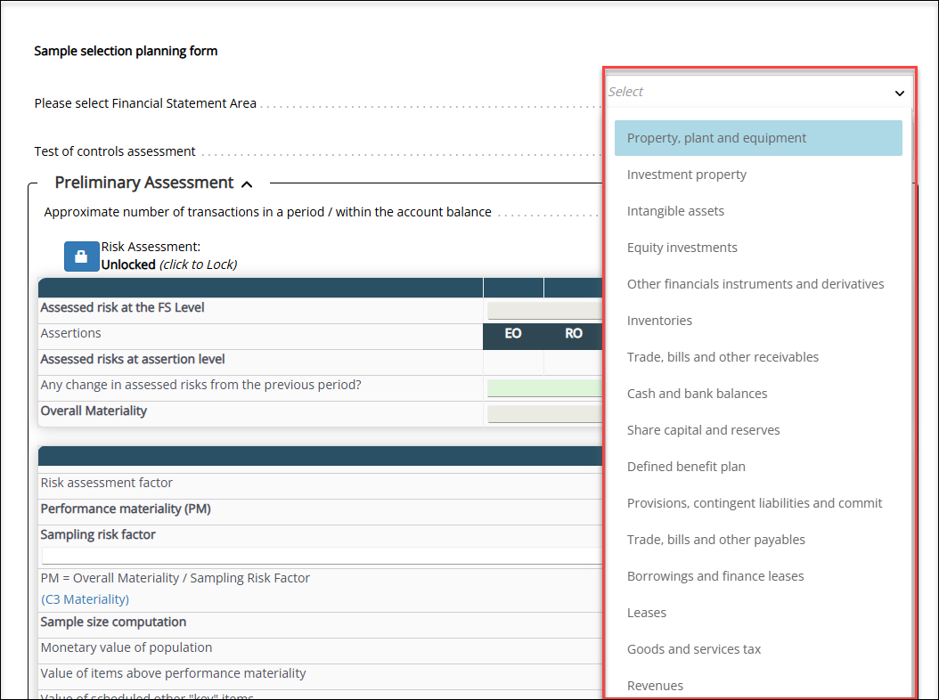 How to use the Sampling Worksheet in Audit Singapore?