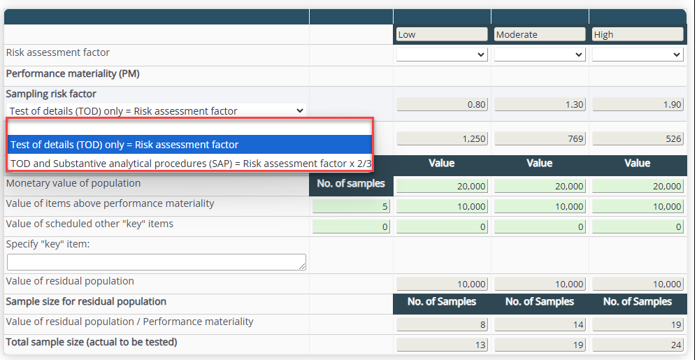 How to use the Sampling Worksheet in Audit Singapore?