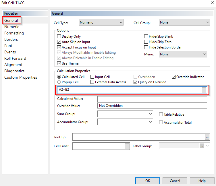 Using formulas in custom tables
