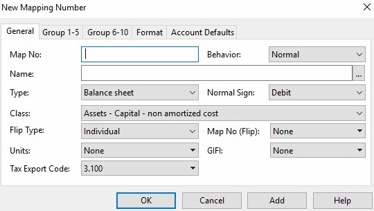 How to create a new mapping number