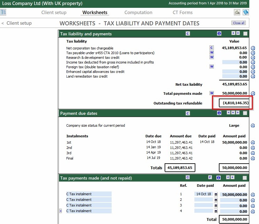 How to populate box 40 on the CT600 - with QuickVid