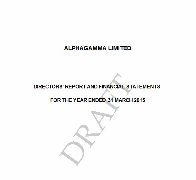 How to show/hide the draft watermark on the accounts