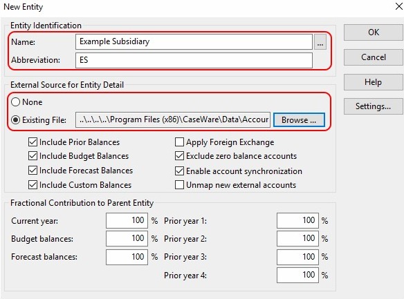How to add a new entity to a consolidated file