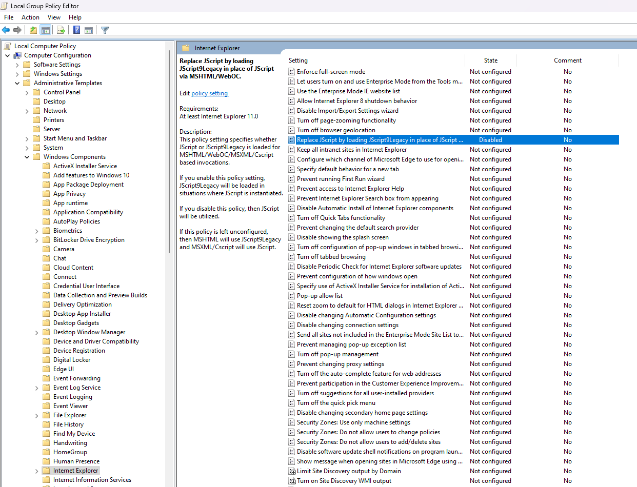 Script errors in Working Papers Caseview - Windows 24H2 Update