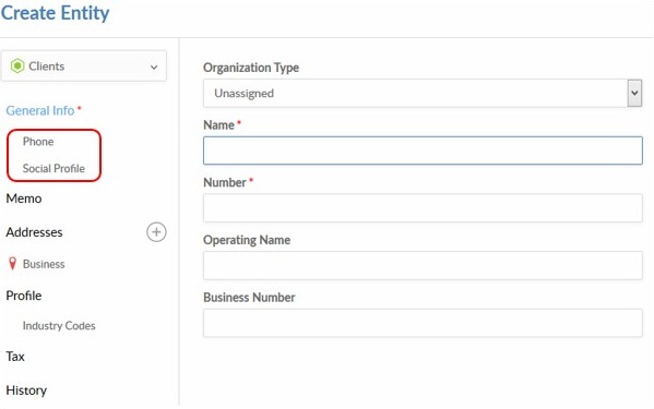 How to create a new client/entity on Caseware Cloud
