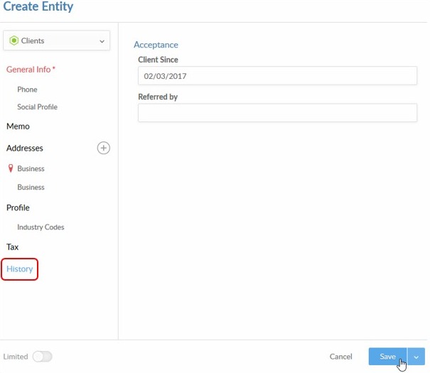 How to create a new client/entity on Caseware Cloud