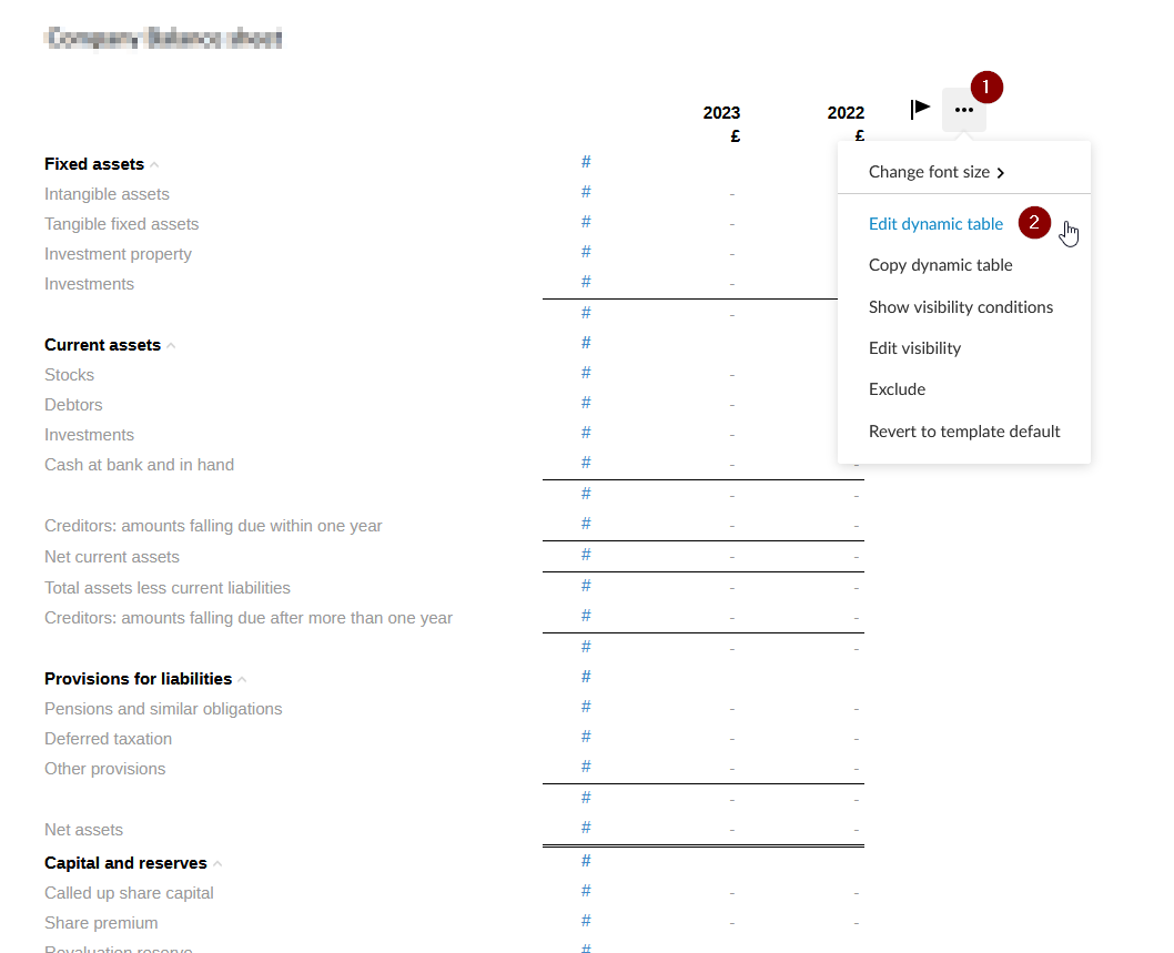Adjusting column widths in dynamic tables