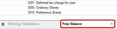Changing the Opening Balance on the Prior Year Figure within the Trial ...
