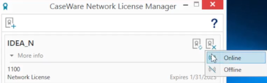 How to revoke an IDEA Network license online