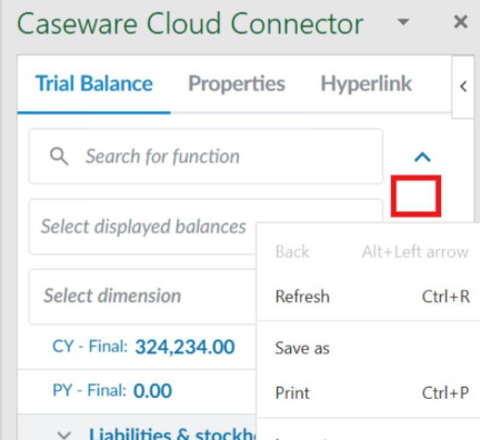 Excel balances linked through Cloud Connector appear as #Name or #Busy